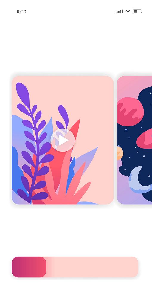 Aesthetic mobile phone screen interface, | Premium Photo - rawpixel