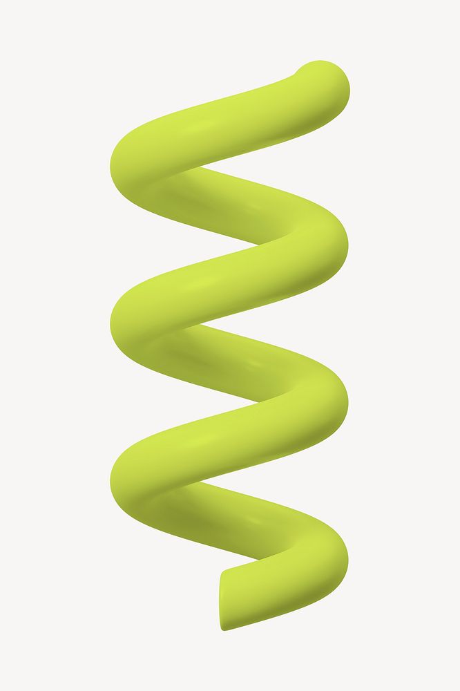 Abstract spring shape, 3D geometric | Free Photo - rawpixel