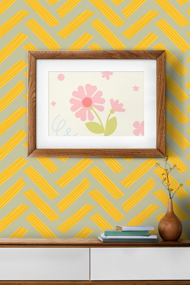 Abstract patterned wall picture frame | Free Photo - rawpixel