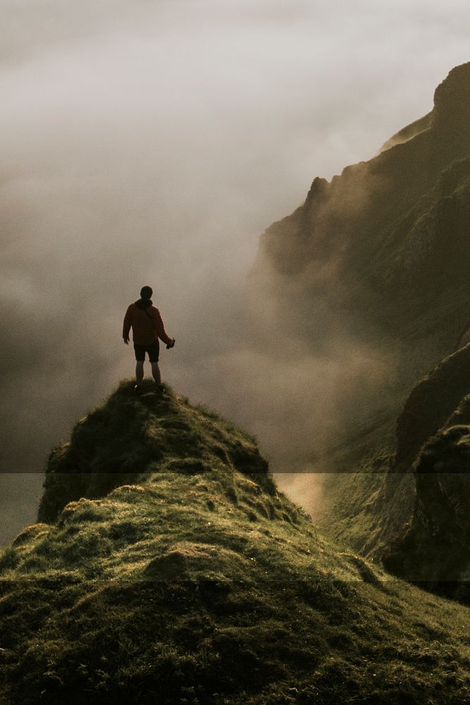 Travel aesthetic background, mountain cliff, | Premium Photo - rawpixel