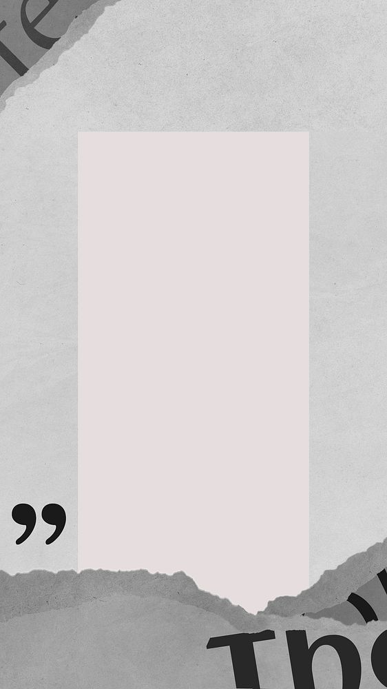 Gray ripped paper textured frame | Premium PSD - rawpixel
