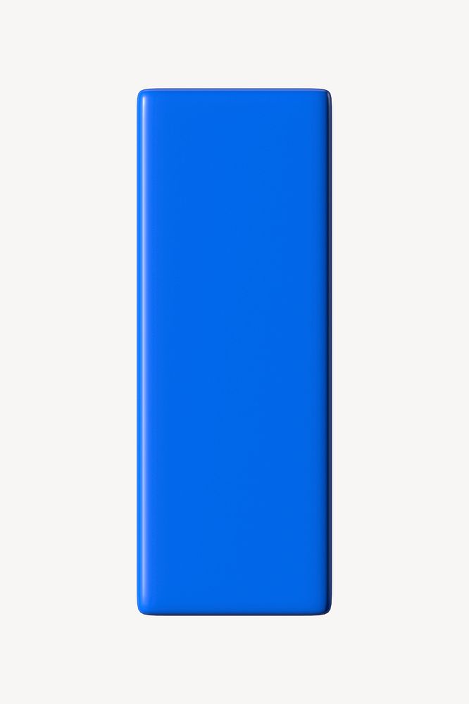 3D blue rectangle shape, geometric | Premium PSD - rawpixel