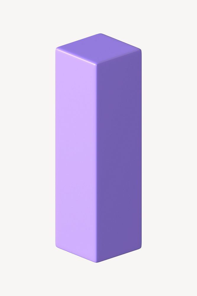 3D purple cuboid, geometric shape | Free Photo - rawpixel