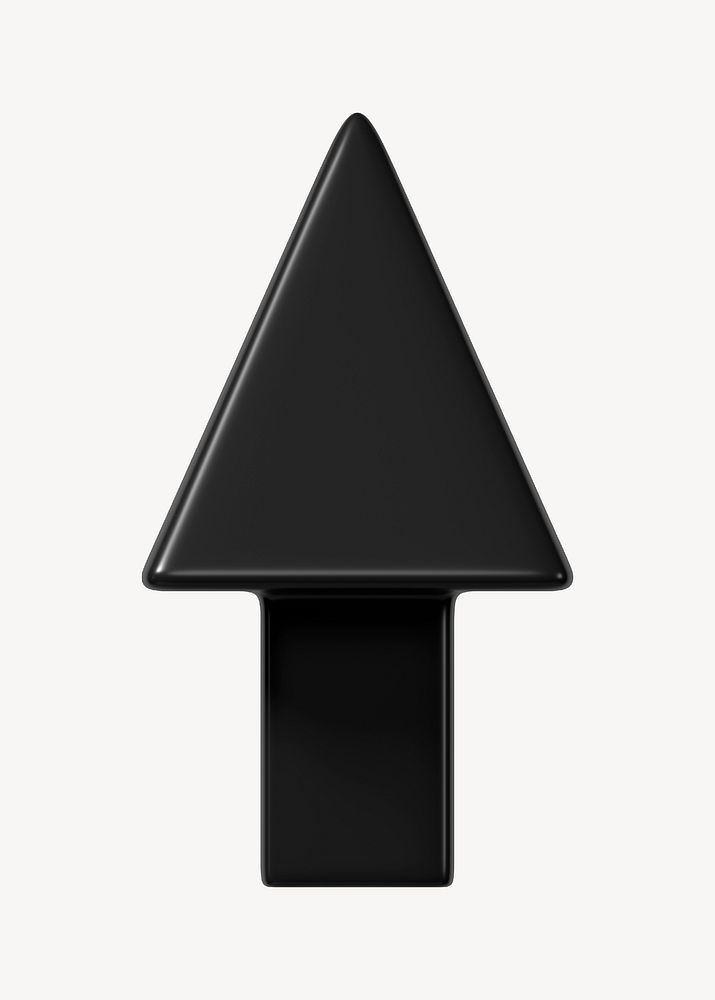 3D black arrow clipart psd | Premium PSD - rawpixel