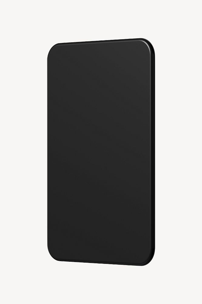 3D black rectangle shape, geometric | Premium PSD - rawpixel