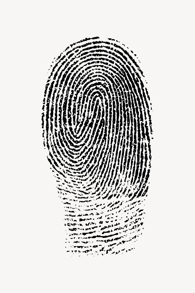 Fingerprint clipart, illustration vector | Free Vector - rawpixel
