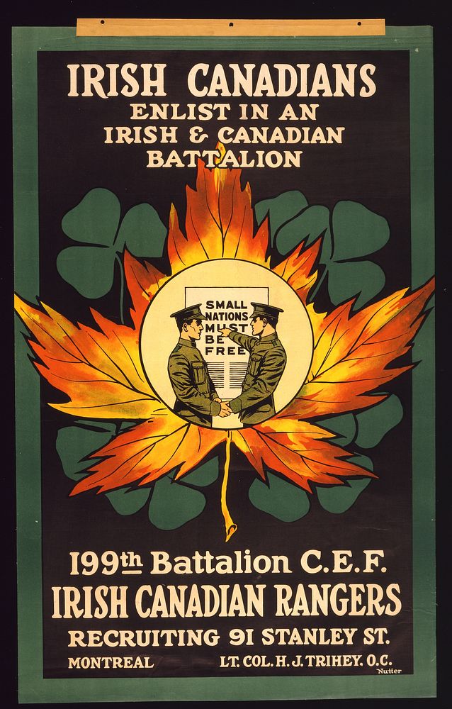 Irish Canadians. Enlist an Irish | Free Photo - rawpixel