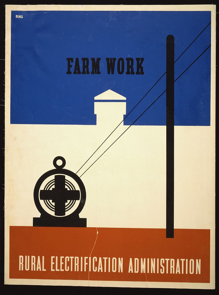 Farm work Rural Electrification Administration, | Free Photo - rawpixel