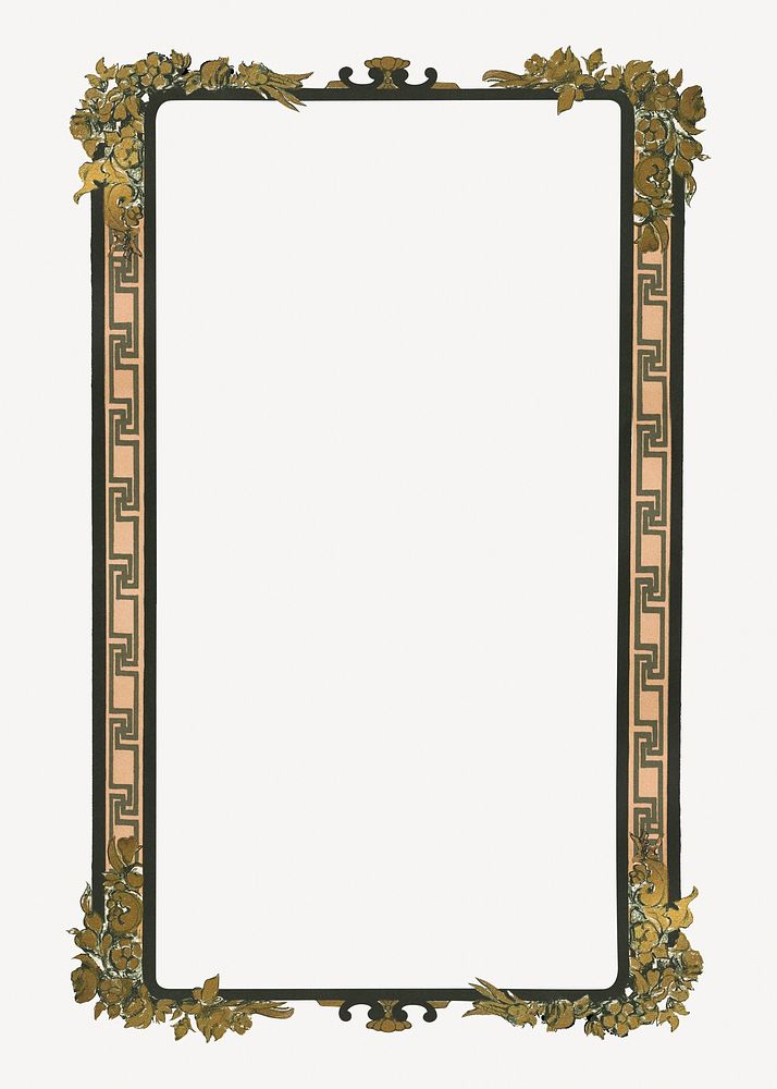 Vintage ornamental frame psd. Remastered | Premium PSD Illustration ...