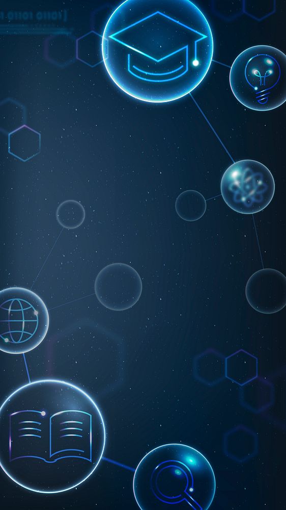 Dark blue education iPhone wallpaper | Premium Photo - rawpixel