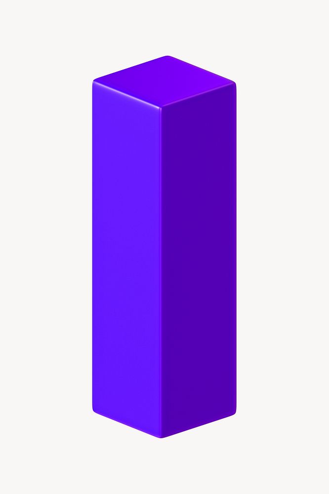 3D purple column, cuboid shape | Premium Photo - rawpixel