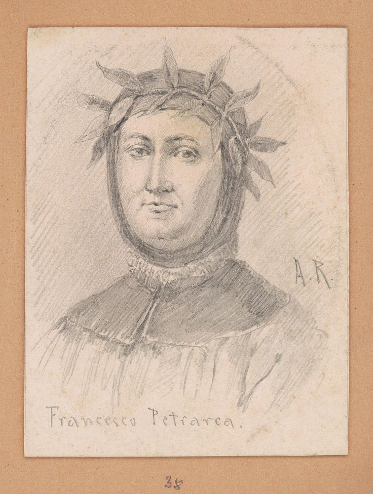 Portrait study of francesco petrarca | Free Photo Illustration - rawpixel