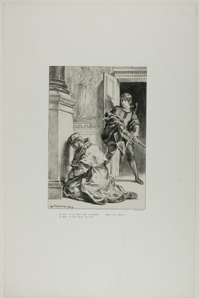 Hamlet Attempts Slay King, plate | Free Photo Illustration - rawpixel