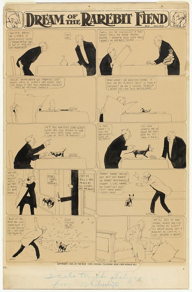 Dream Rarebit Fiend Winsor McCay | Free Photo Illustration - rawpixel