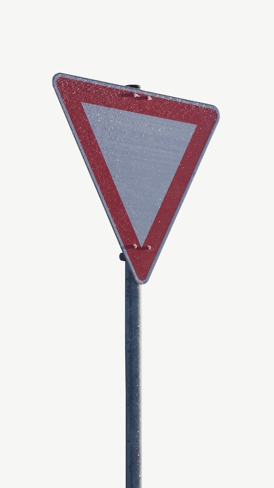 Triangular road sign collage element | Premium PSD - rawpixel