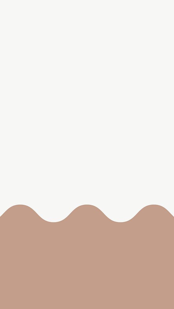 Brown wavy border phone wallpaper | Premium Photo - rawpixel