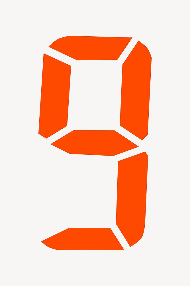 Nine 9 digit number illustration. | Free Photo - rawpixel