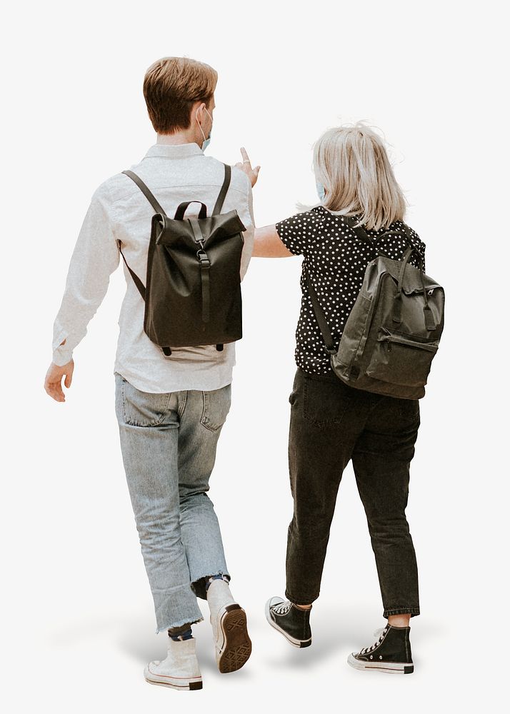 Colleagues walking together isolated design | Premium Photo - rawpixel