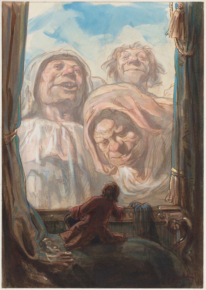 Gulliver Awed Three Giant Beggars | Free Photo Illustration - rawpixel