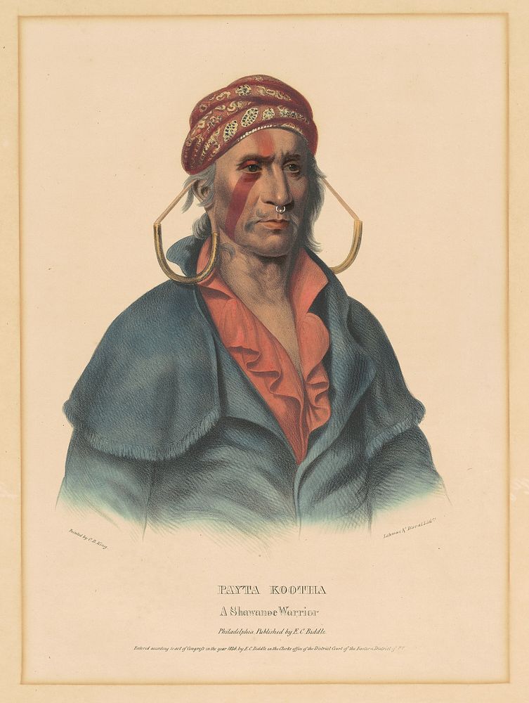 Payta Kootha, Shawnee Warrior (1836) | Free Photo Illustration - rawpixel