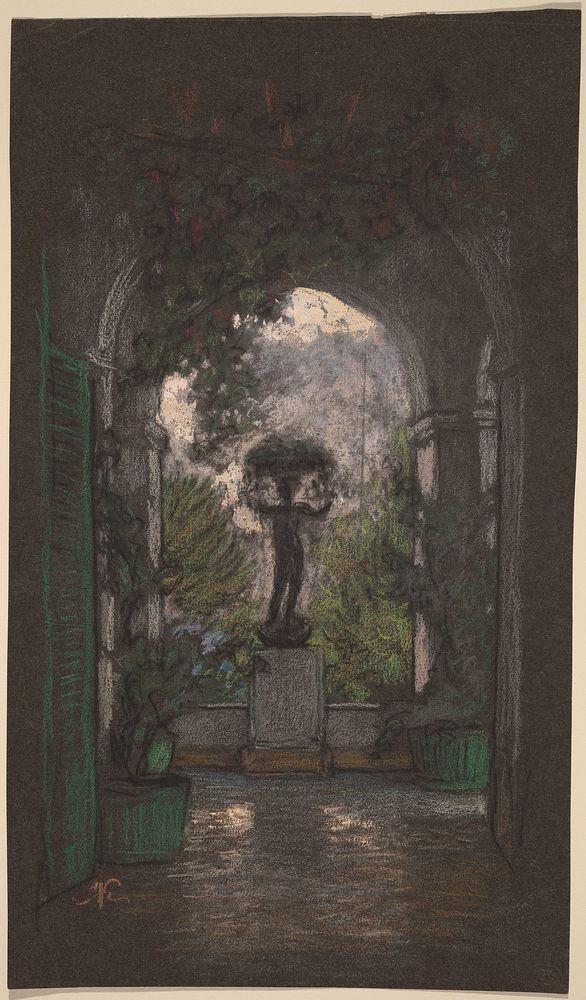 Capri (1913) by Elihu Vedder | Free Photo Illustration - rawpixel