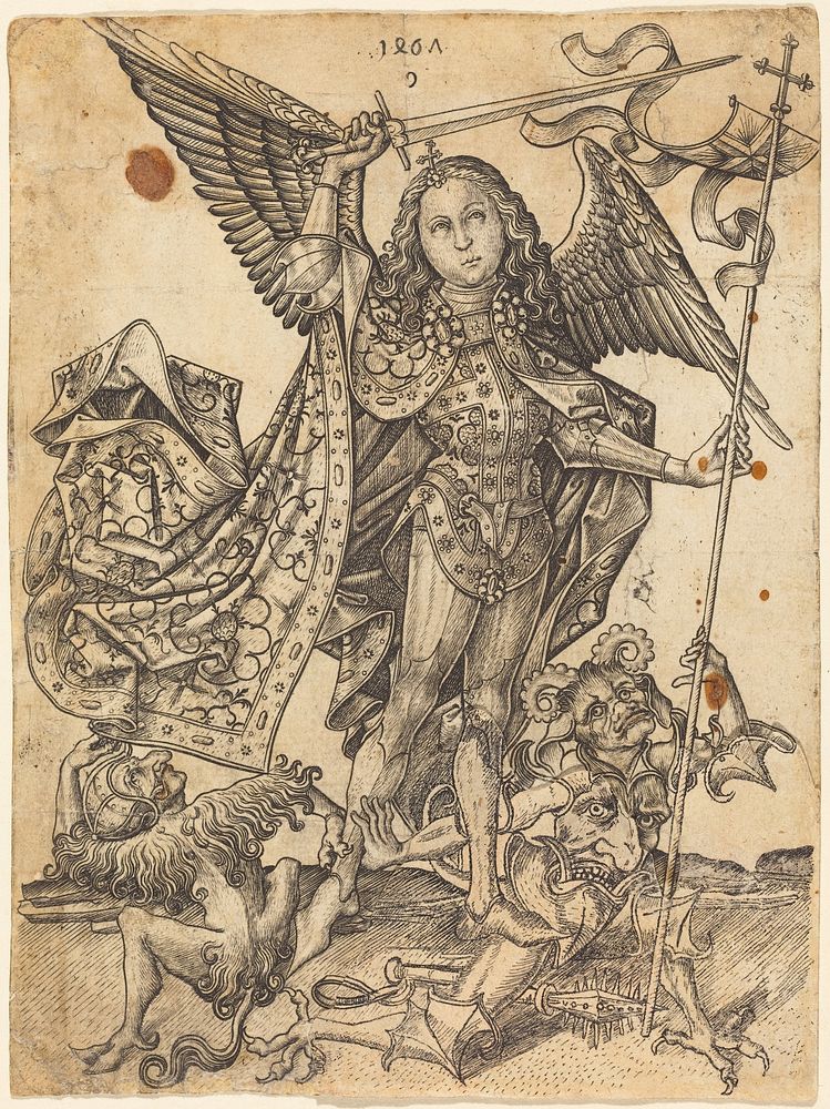 Saint Michael Defeating Devils (1467) | Free Photo Illustration - rawpixel