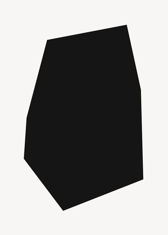 Black geometric shape vector | Premium Vector - rawpixel