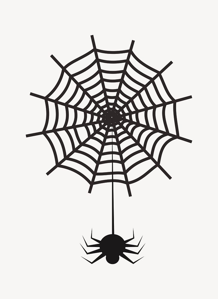 Spider web clip art vector | Free Vector - rawpixel