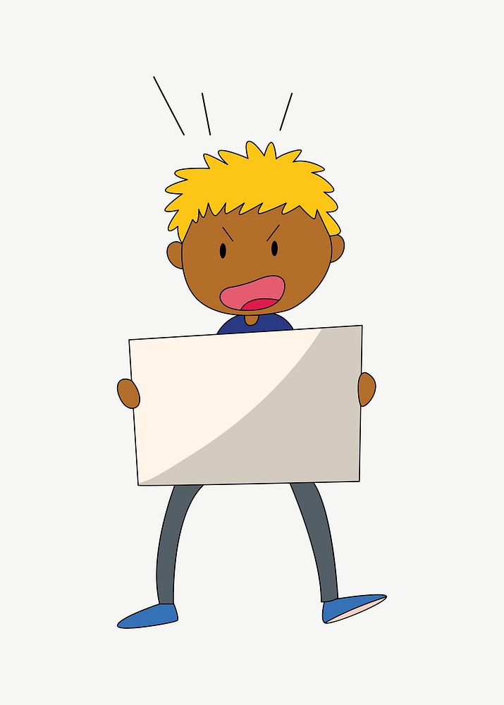 Protesting clipart illustration psd | Free PSD - rawpixel