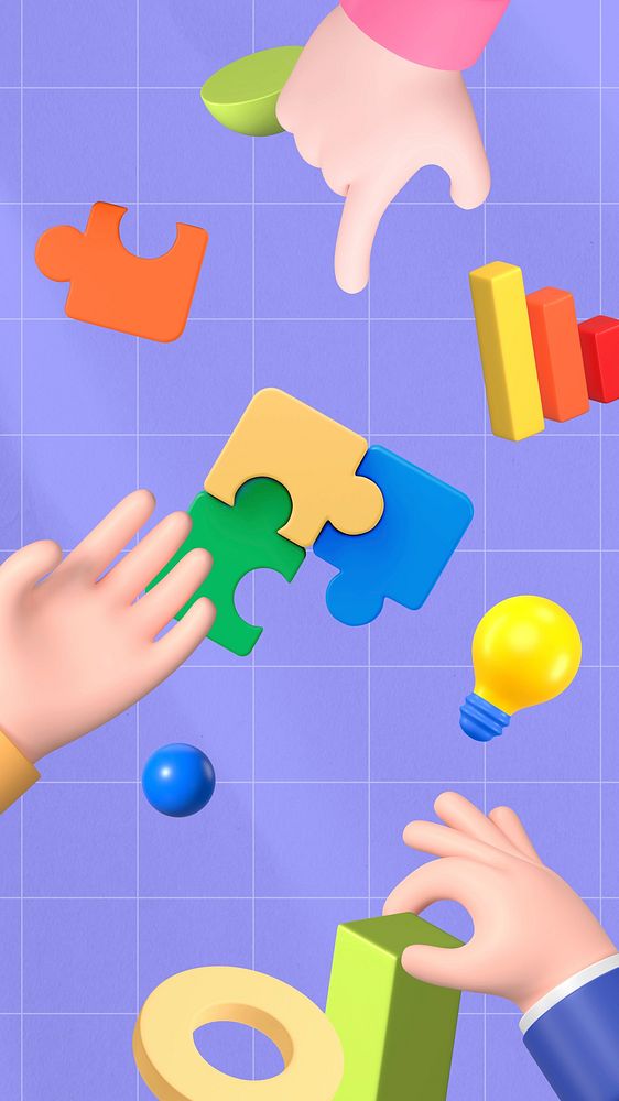 Problem solving teamwork iPhone wallpaper, | Premium Photo - rawpixel