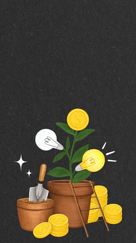 Creative ideas iPhone wallpaper, money | Premium Photo - rawpixel