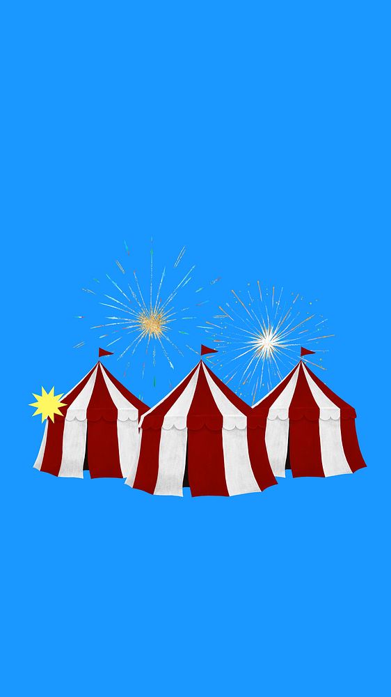 Circus tent fireworks iPhone wallpaper | Premium Photo - rawpixel