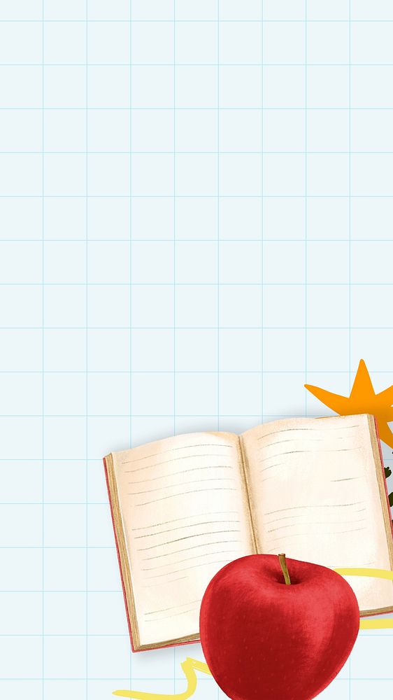 Education aesthetic phone wallpaper, book | Premium Photo - rawpixel