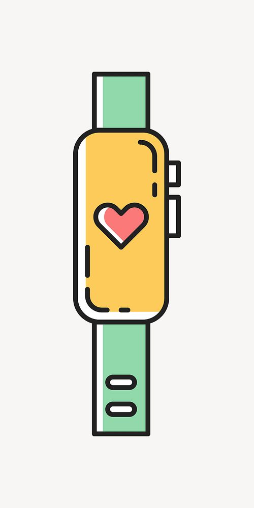 Smartwatch health tracker, wellness line | Premium Vector - rawpixel