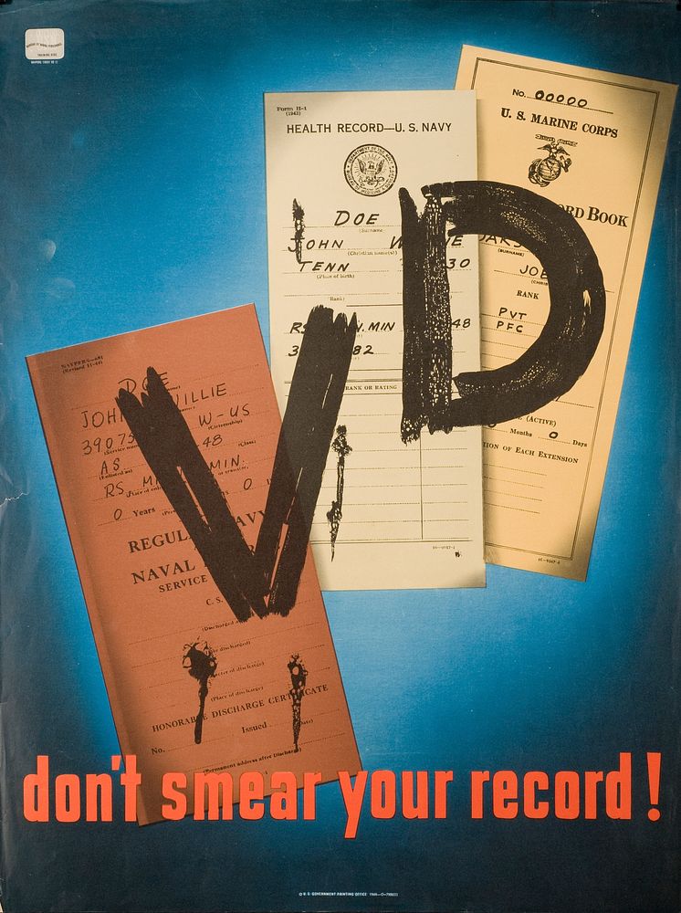 VD: don't smear your record! | Free Photo Illustration - rawpixel