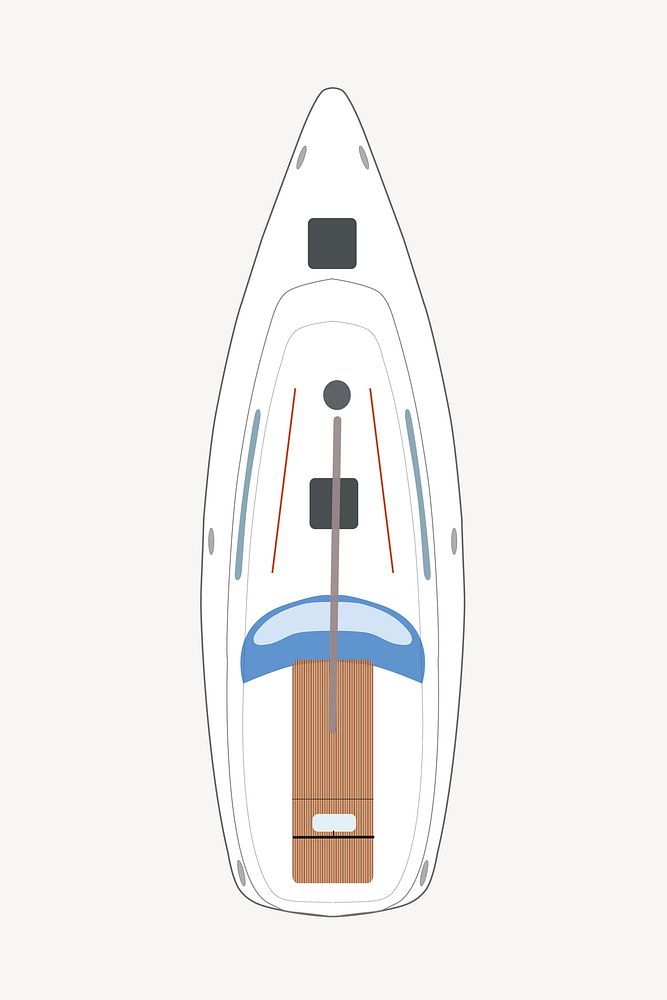 Sail yacht top view collage | Free Vector - rawpixel