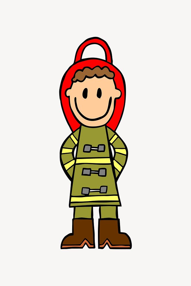 Fireman image element | Free Photo Illustration - rawpixel