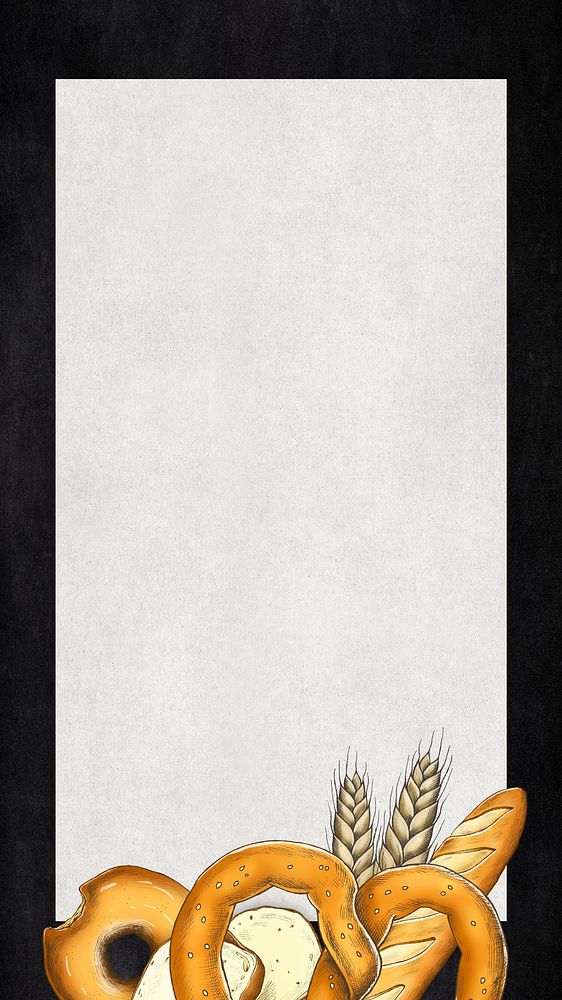 Beige bread iPhone wallpaper, black | Free Photo - rawpixel