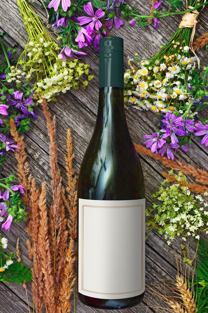 Blank wine bottle label | Free Photo - rawpixel