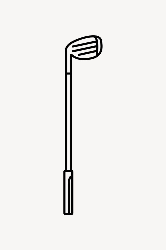 Golf club line art | Free Photo Illustration - rawpixel