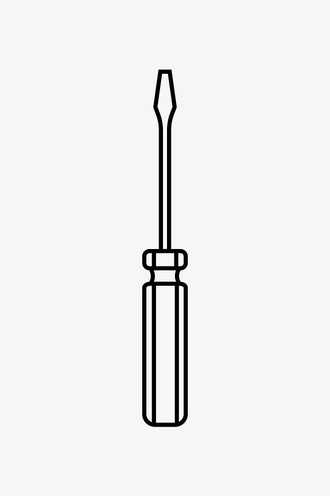 Screwdriver line art vector | Premium Vector Illustration - rawpixel