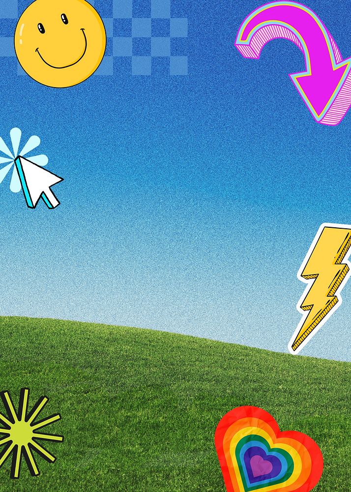 Colorful Y2K social media background | Free Photo - rawpixel