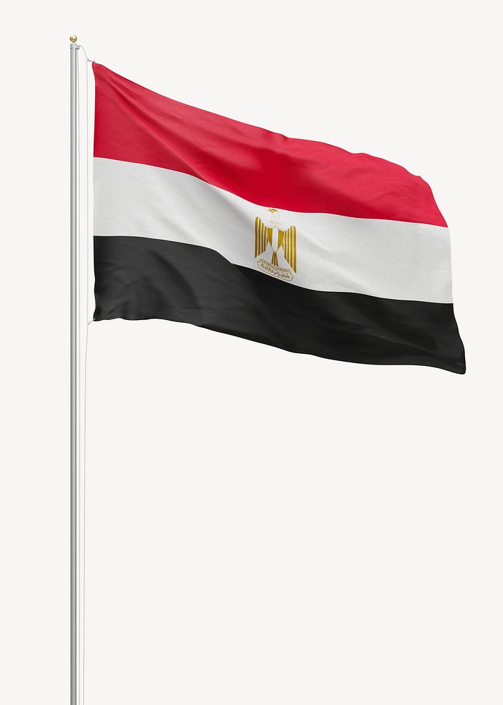 Egyptian flag on pole | Free Photo - rawpixel
