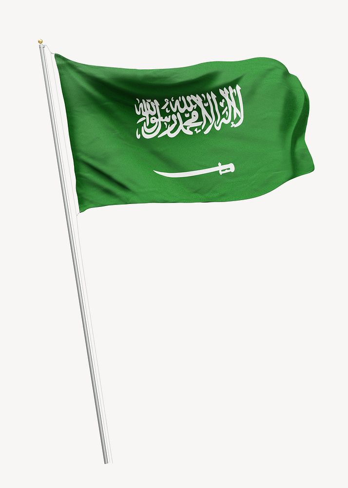 Flag Saudi Arabia pole | Premium Photo - rawpixel
