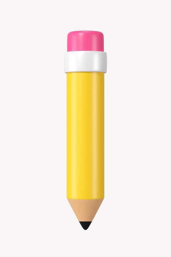 3D pencil, element illustration | Free Photo Illustration - rawpixel