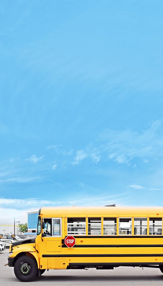 School bus border iPhone wallpaper | Premium Photo - rawpixel