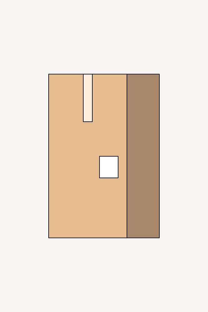 Moving cardboard box, flat illustration | Free Photo - rawpixel