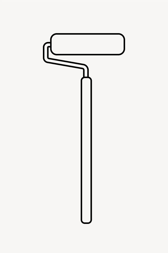 Paint roller line art collage | Free Photo Illustration - rawpixel