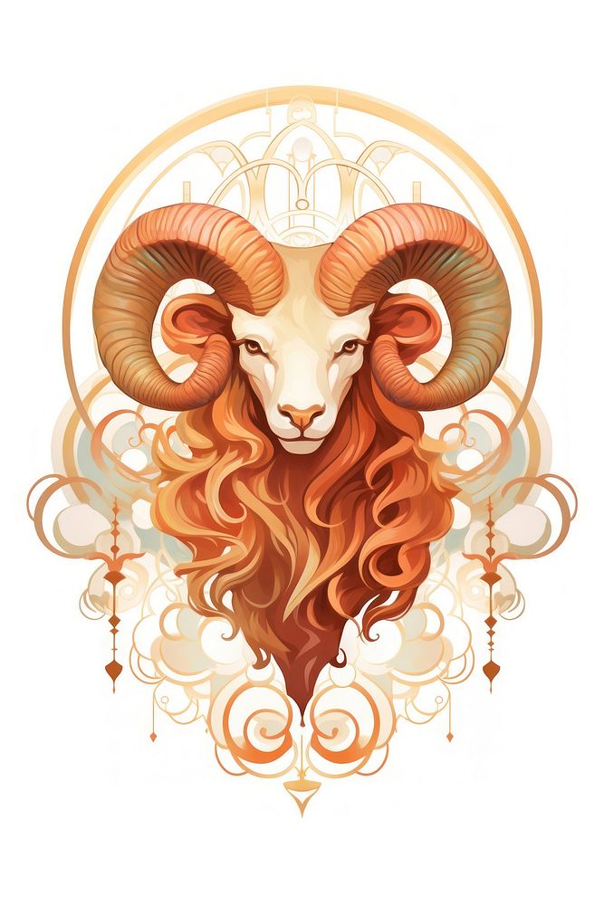 Zodiac Aries livestock animal mammal. | Free Photo Illustration - rawpixel
