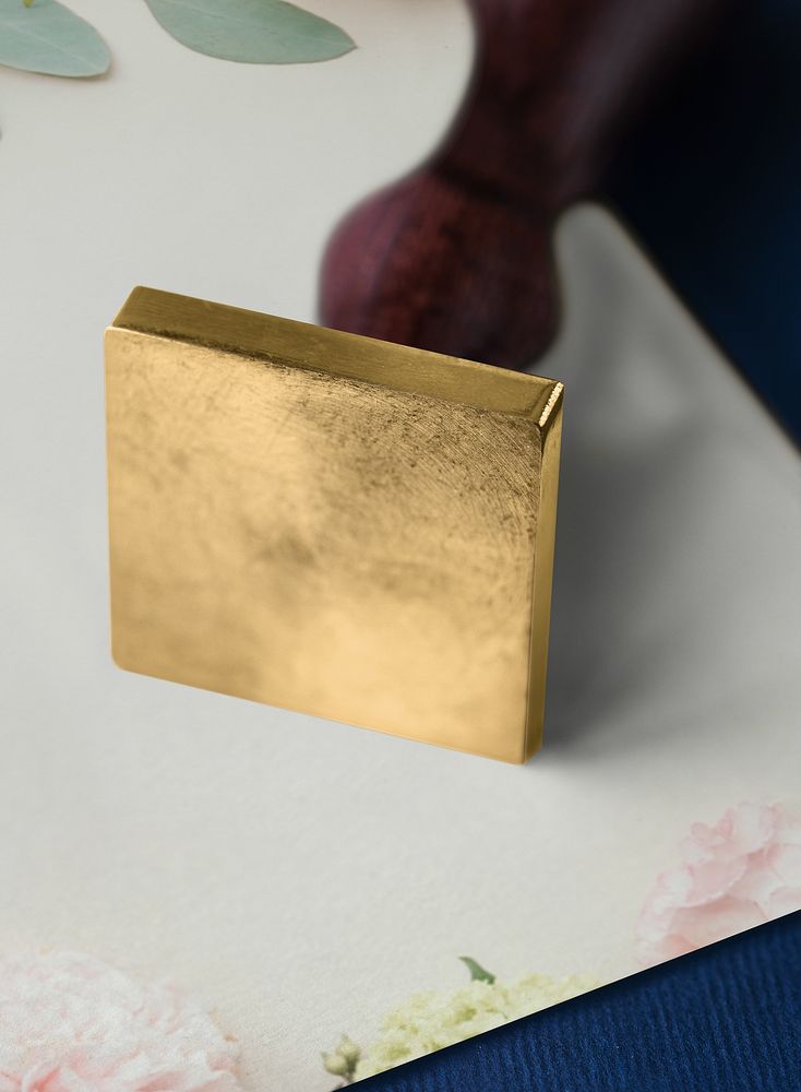 Gold wax seal stamp | Free Photo - rawpixel